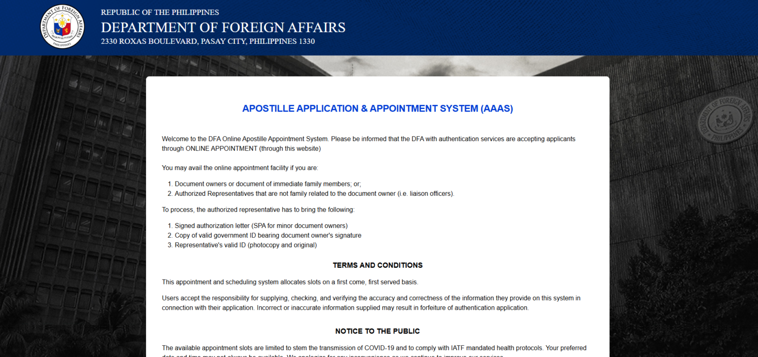 DFA Apostille for Philippine Document Authentication
